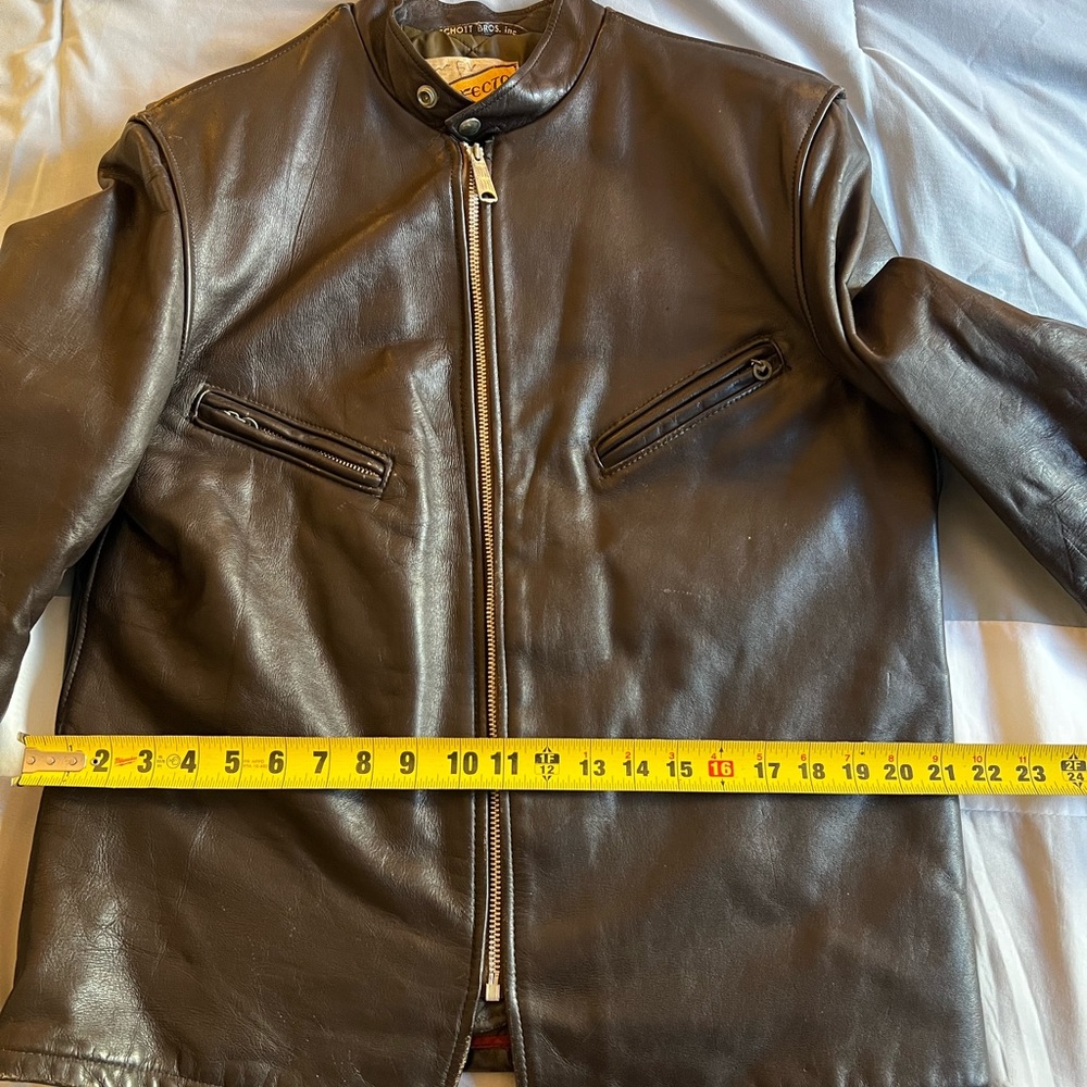 Vintage Schott Nyc Cafe Racer Jacket - Gem